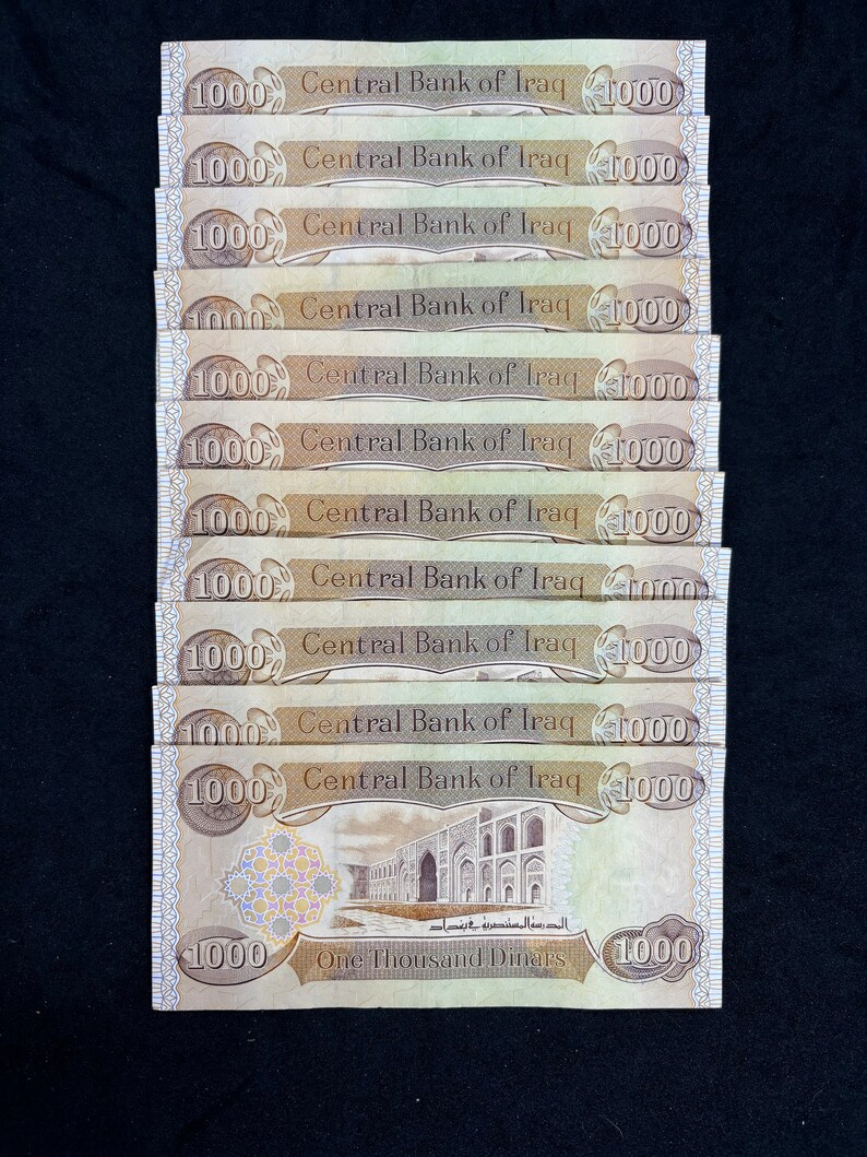 10 X 1000 Iraqi Dinar 2003-2021 Banknotes UNC/CIR plus Extra Notes - Etsy