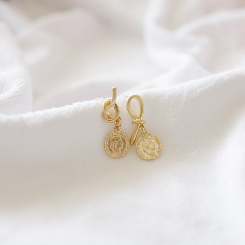 Coin Earrings - Etsy