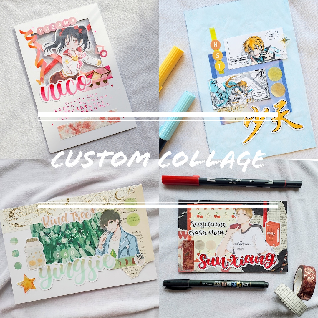 Custom Anime Collage - Etsy
