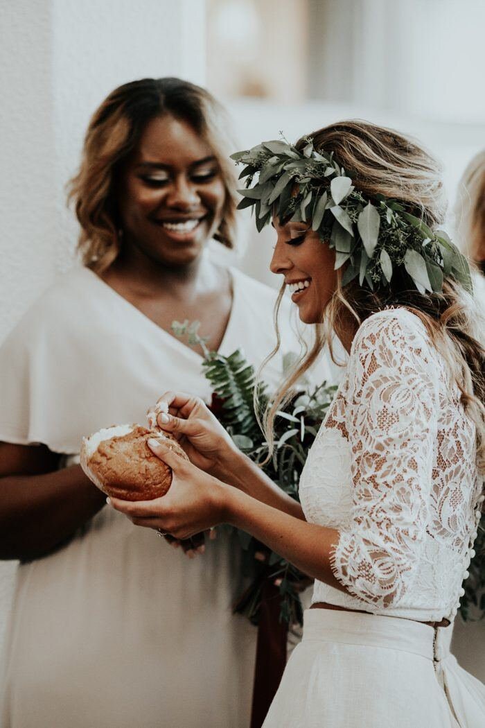 Lace Bridal Separate Top boho Wedding Dress Boho Bridal - Etsy