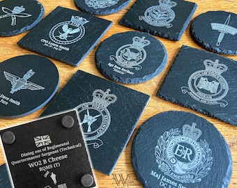 C-17 Slate Coaster Set - Etsy