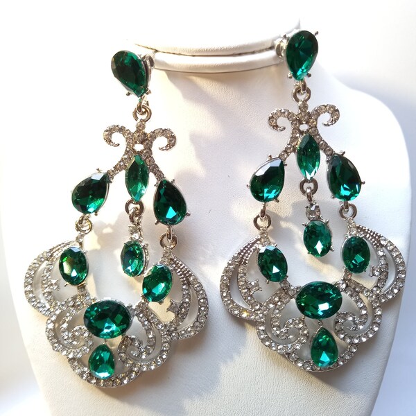 Shop Rhinestone Earrings Online - Etsy