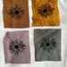 Hand Printed Linen Patch: Sunshine Lino Print, Textile Crafts (10x8cm ...