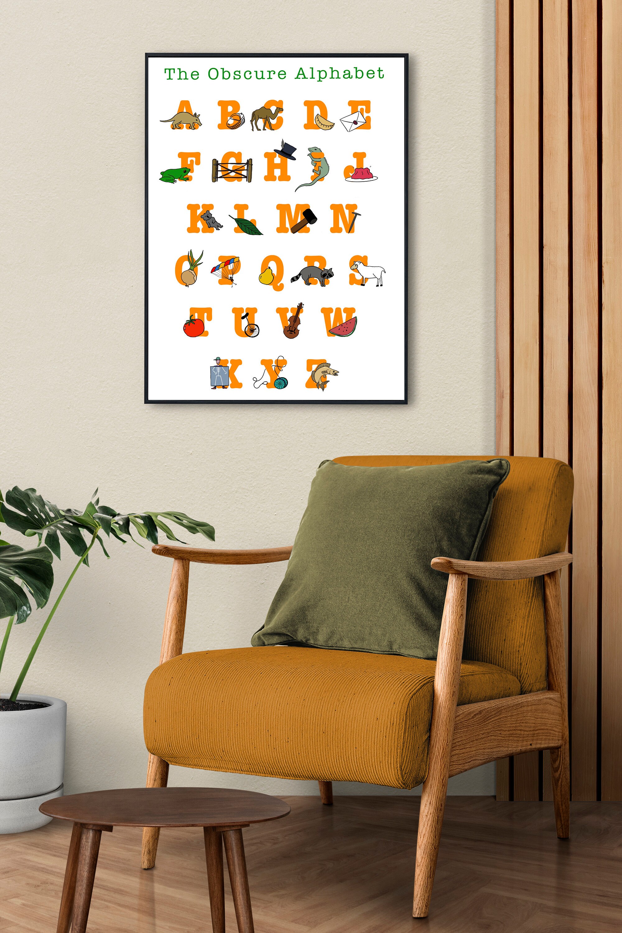 Obscure Alphabet Print: Educational Nursery Decor (digital Download) - Etsy