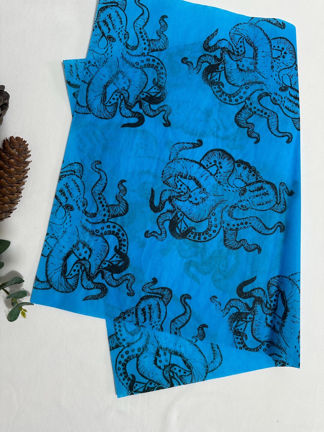 Handprinted Octopus Tissue Paper: Eco-friendly Gift Wrap (x3) - Etsy