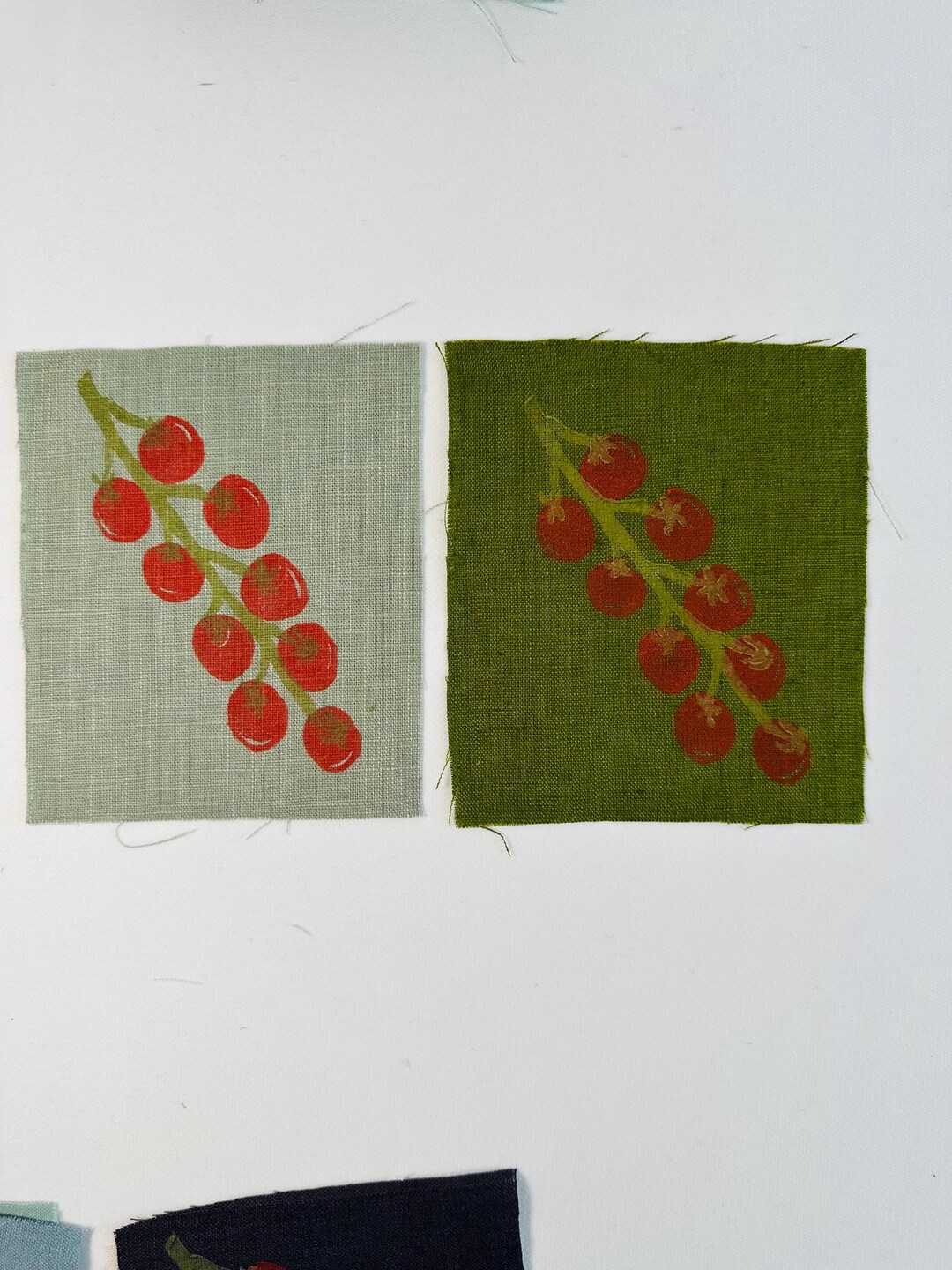 Linen Patches, Tomato Lino Print Patches, Fabric Patch, Clothing Patch ...