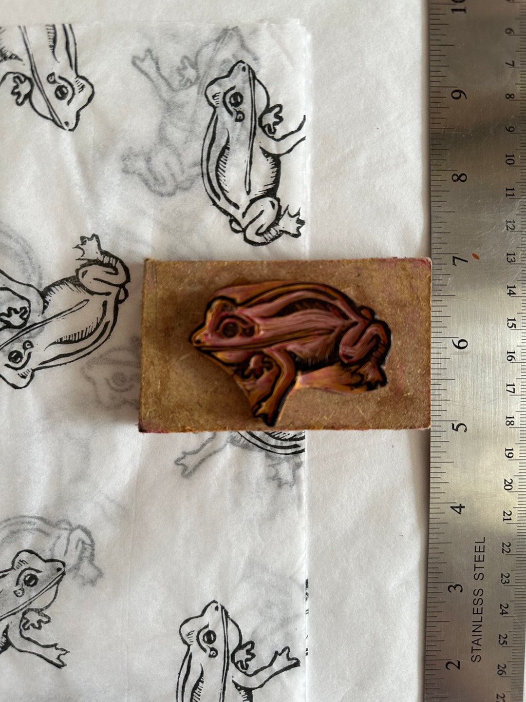 Frog | Rubber Stamps | Lino Stamps | Mounted | Unmounted - Etsy