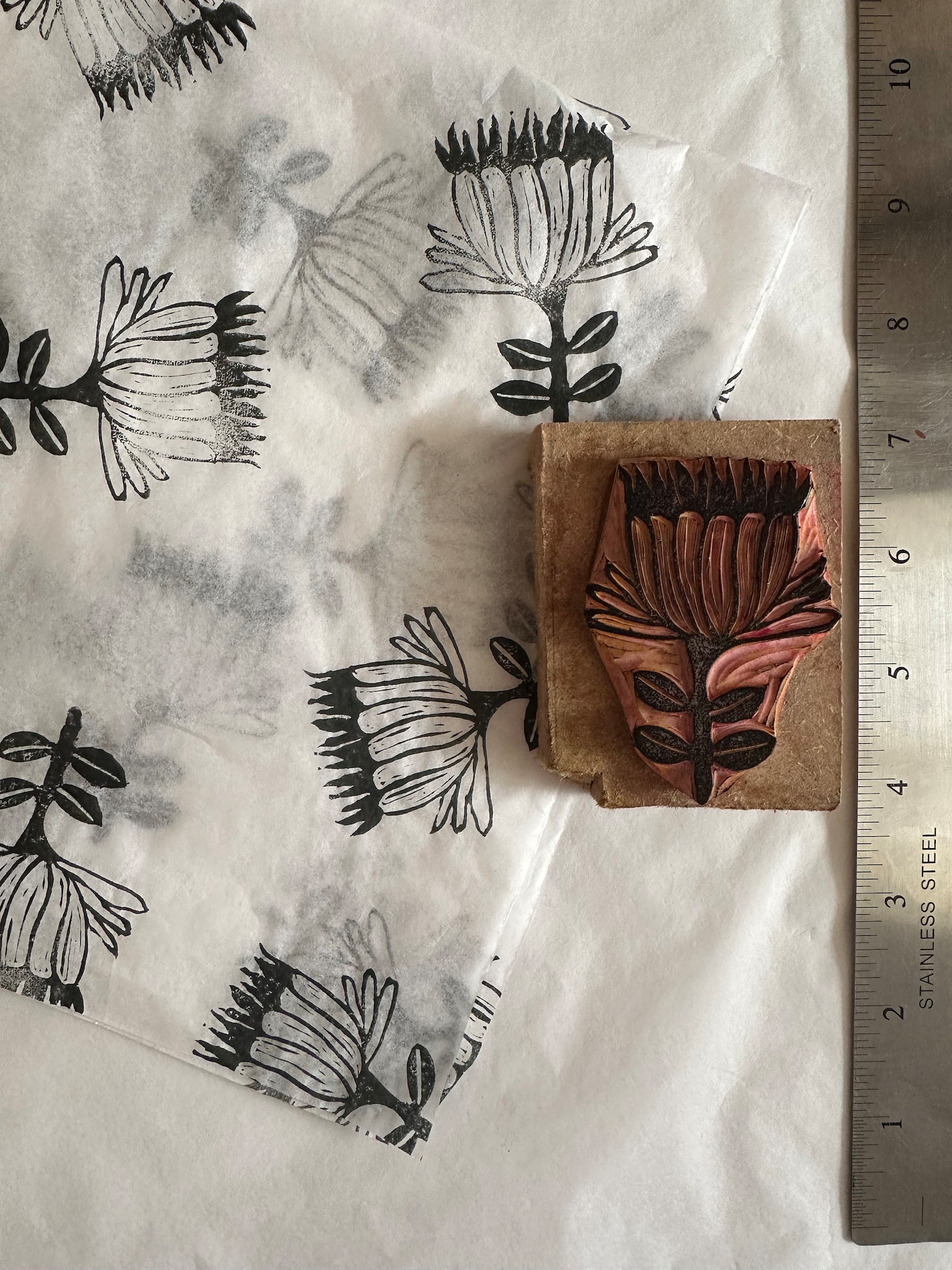 Thistle | Rubber Stamps | Lino Stamps | Mounted | Unmounted - Etsy