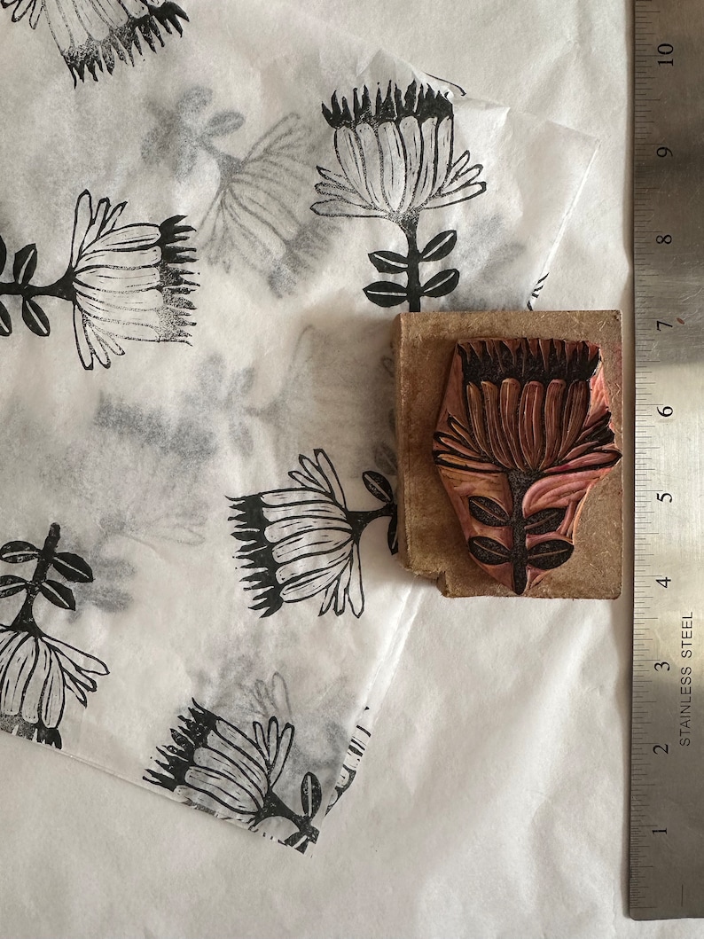 Thistle | Rubber Stamps | Lino Stamps | Mounted | Unmounted - Etsy