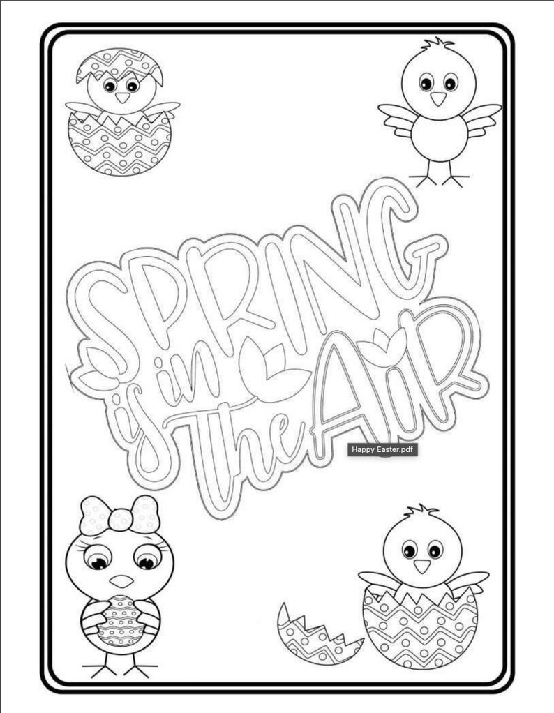 40 EASTER Coloring Pages, Easter Egg Hunt Activities , Printable ...