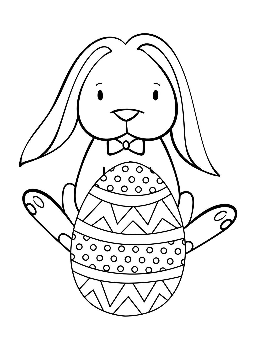 75 Beautiful Digital Easter Bunny and Easter Egg Coloring Pages - Etsy