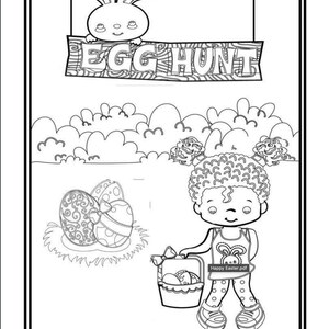 40 EASTER Coloring Pages, Easter Egg Hunt Activities , Printable ...
