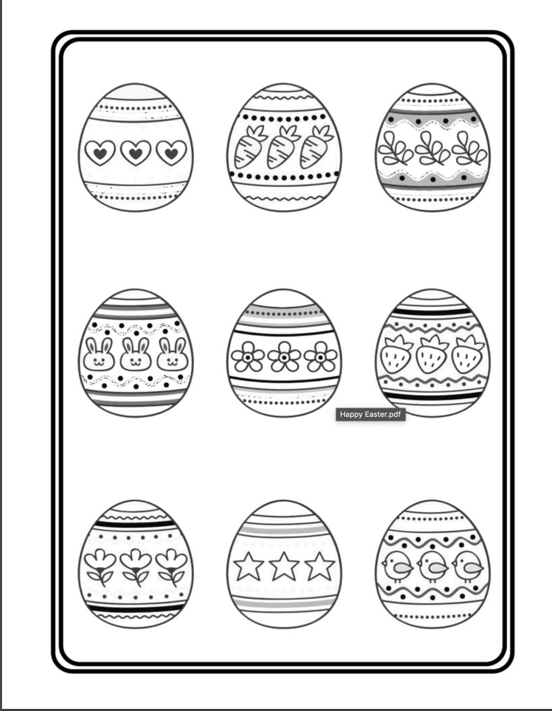 40 EASTER Coloring Pages, Easter Egg Hunt Activities , Printable ...