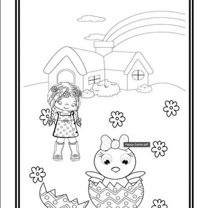 40 EASTER Coloring Pages, Easter Egg Hunt Activities , Printable ...