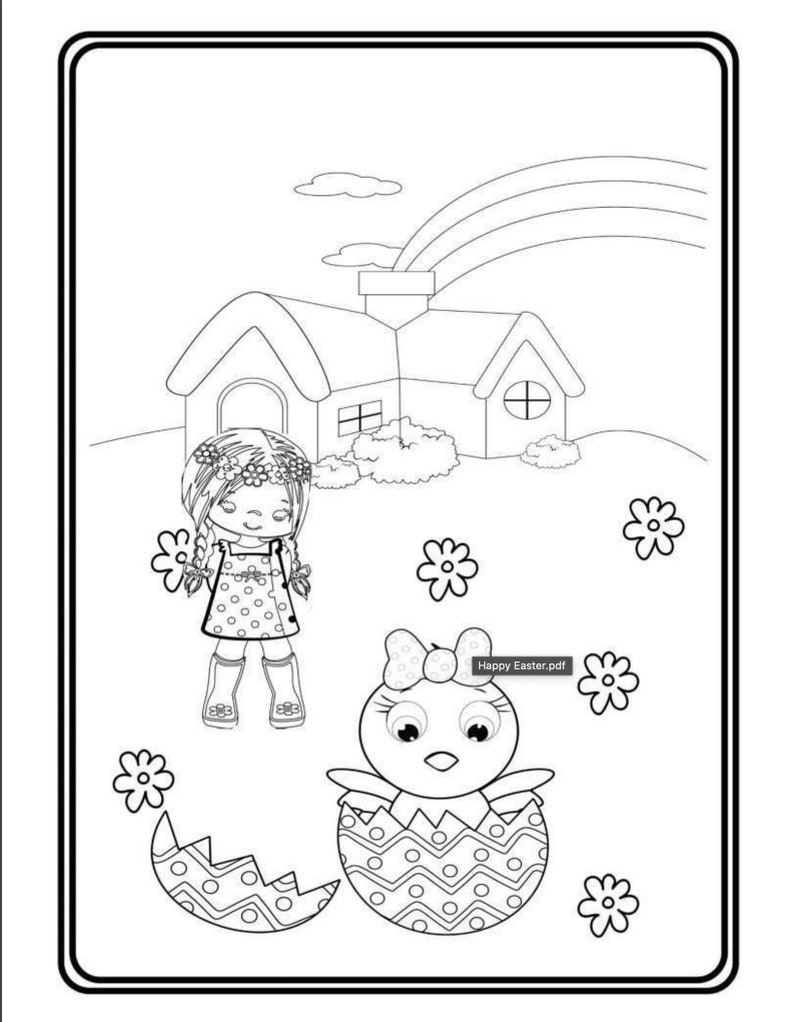 40 EASTER Coloring Pages, Easter Egg Hunt Activities , Printable ...