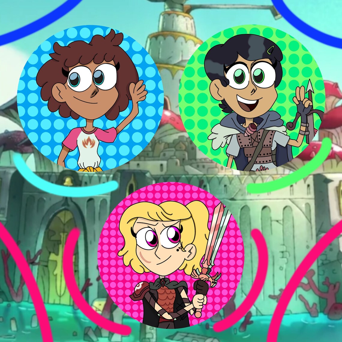 Calamity Trio Amphibia Pins - Etsy