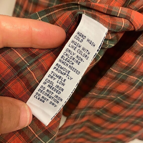 Vintage Polo Ralph Lauren Elbow Patch Red Plaid Cotto… - Gem