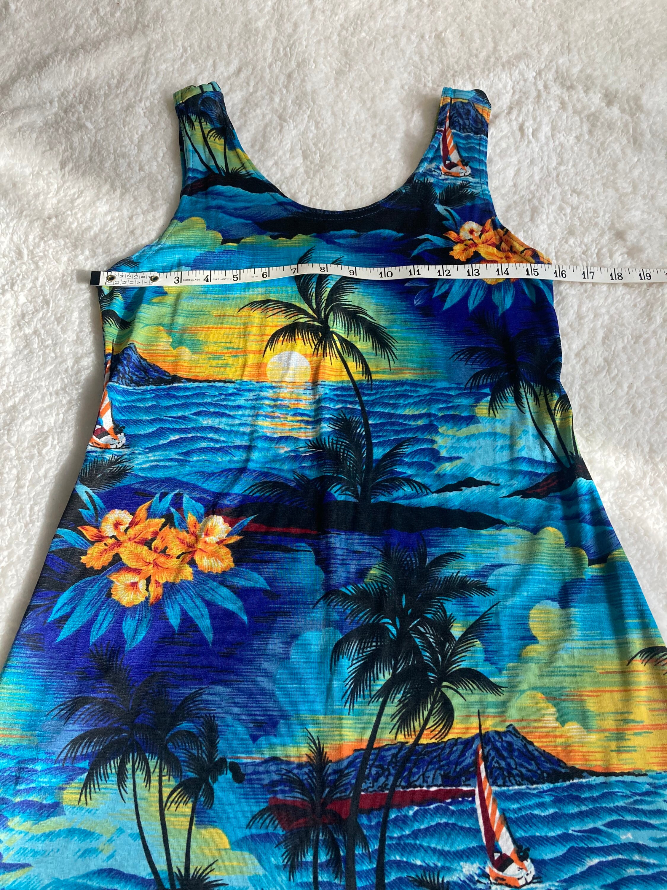 Vintage 90s Beach Mini Dress - Etsy