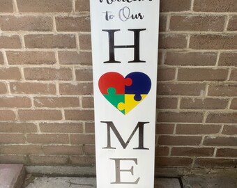 Autism Wood Sign - Etsy