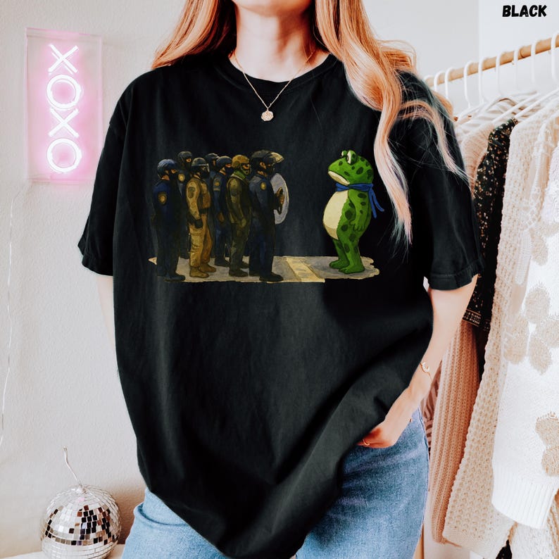 Portland Freedom Frog Anti Ice T-shirt Resistance Tee Protest Shirt ...