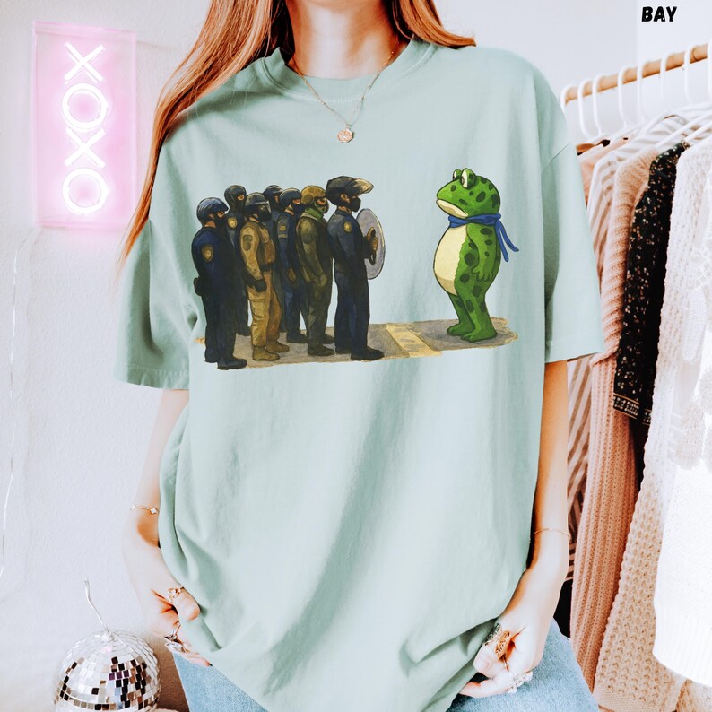Portland Freedom Frog Anti Ice T-shirt Resistance Tee Protest Shirt ...