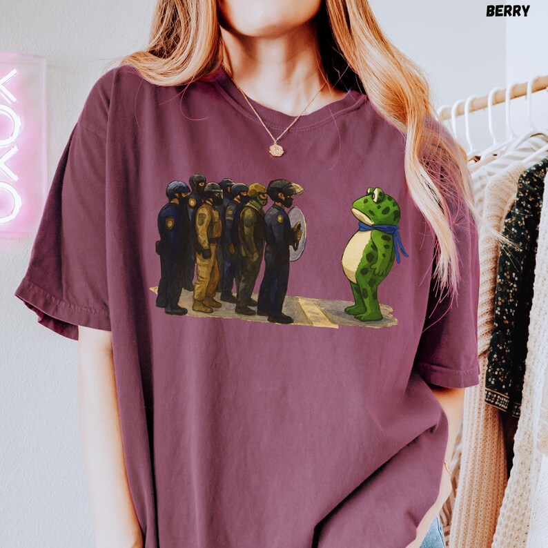 Portland Freedom Frog Anti Ice T-shirt Resistance Tee Protest Shirt ...
