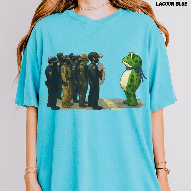 Portland Freedom Frog Anti Ice T-shirt Resistance Tee Protest Shirt ...