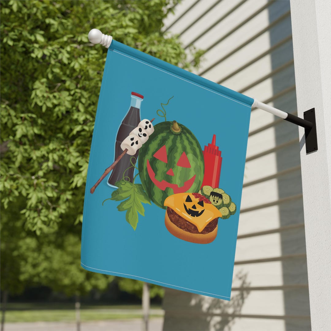 Summerween Garden Banner Slasher Summer Decor Halloween Flag Seasonal ...
