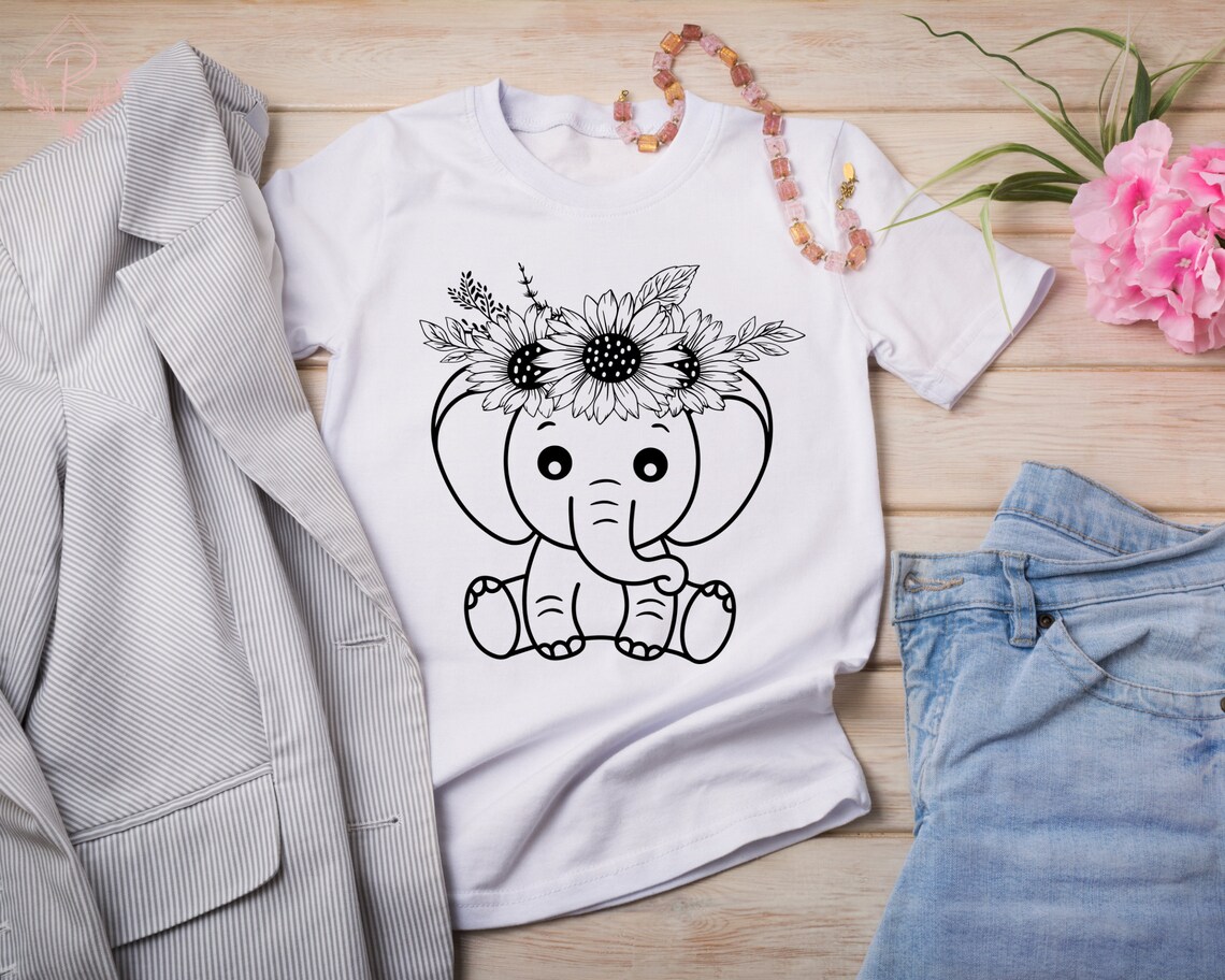 Baby Elephant Svg Bundle Cute Baby Elephant Svg Elephant | Etsy