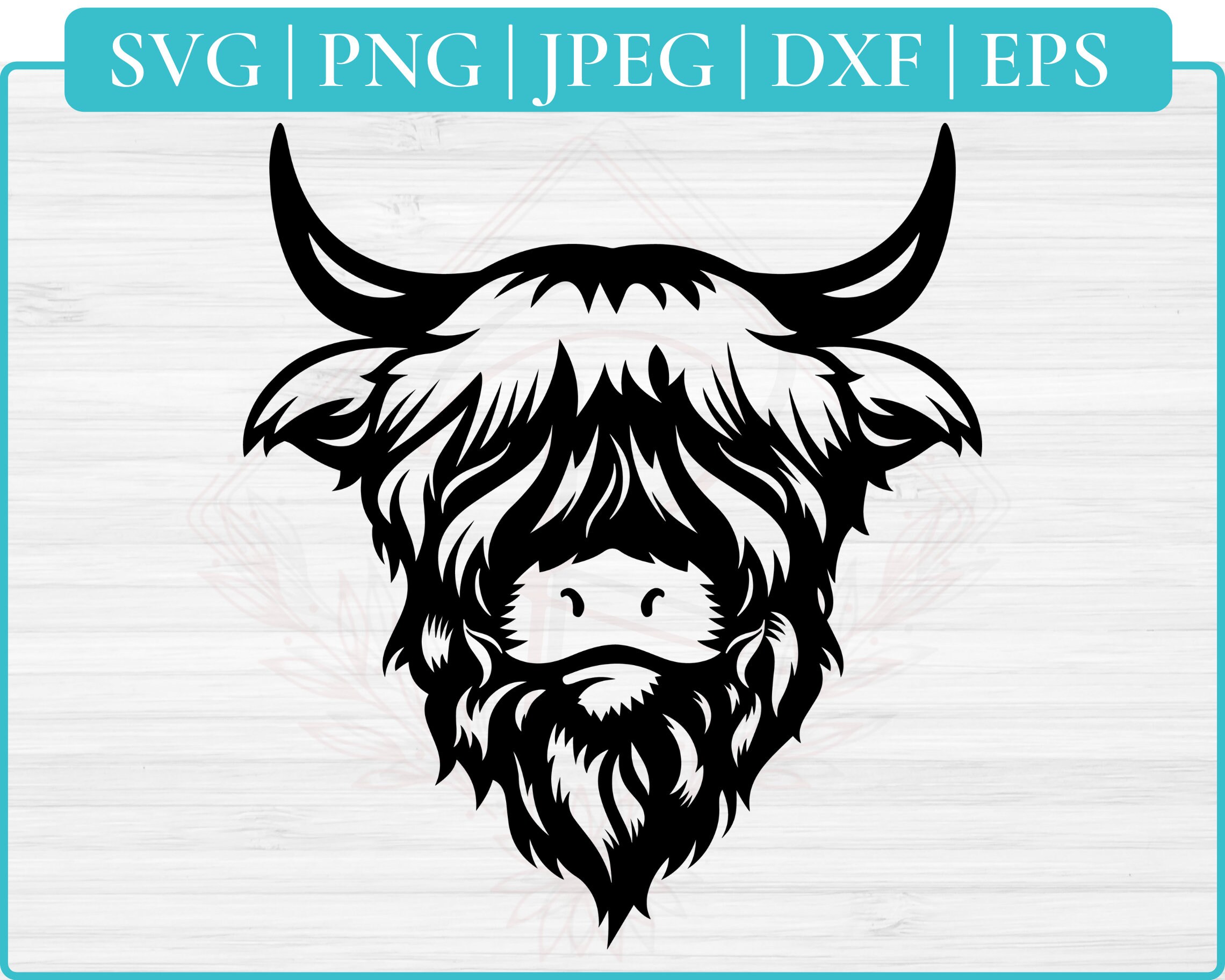 Highland Cow Svg Highland Heifer Svg Cow Svg Scottish - Etsy