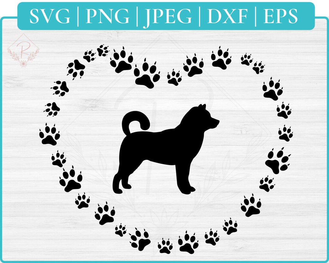 Hond poot SVG Animal Paw Print Svg-bundel Kat poot SVG Hond pootafdruk ...