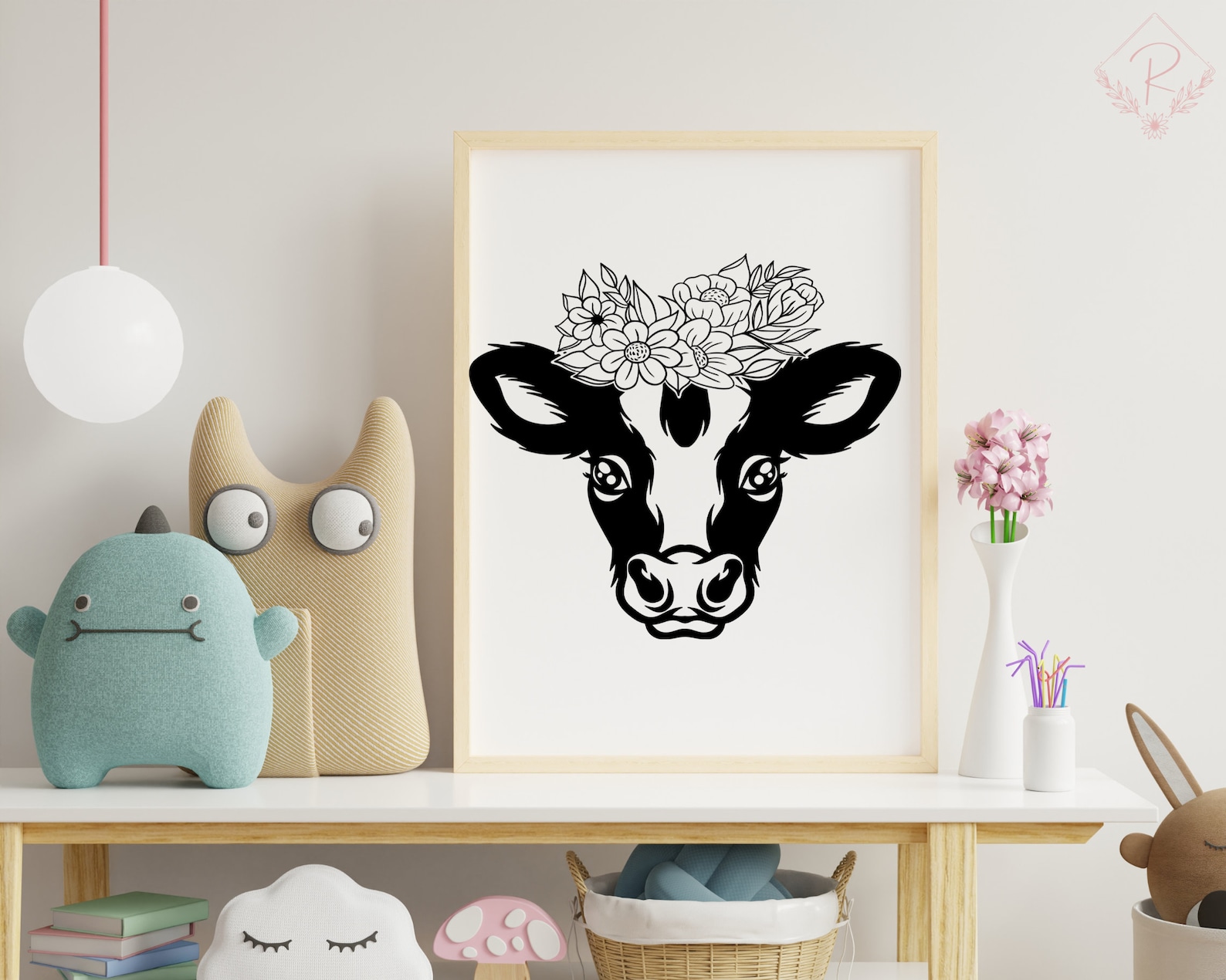 Floral Cow Svg Highland Heifer Svg Cow Svg Highland Cow - Etsy