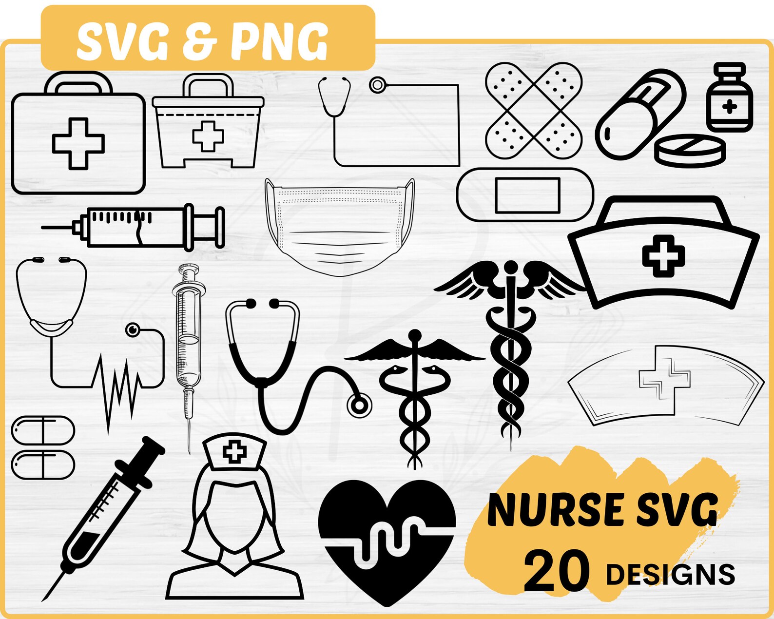 Nurse Svg Bundle Stethoscope Svg Bundle Nurse Life Svg - Etsy