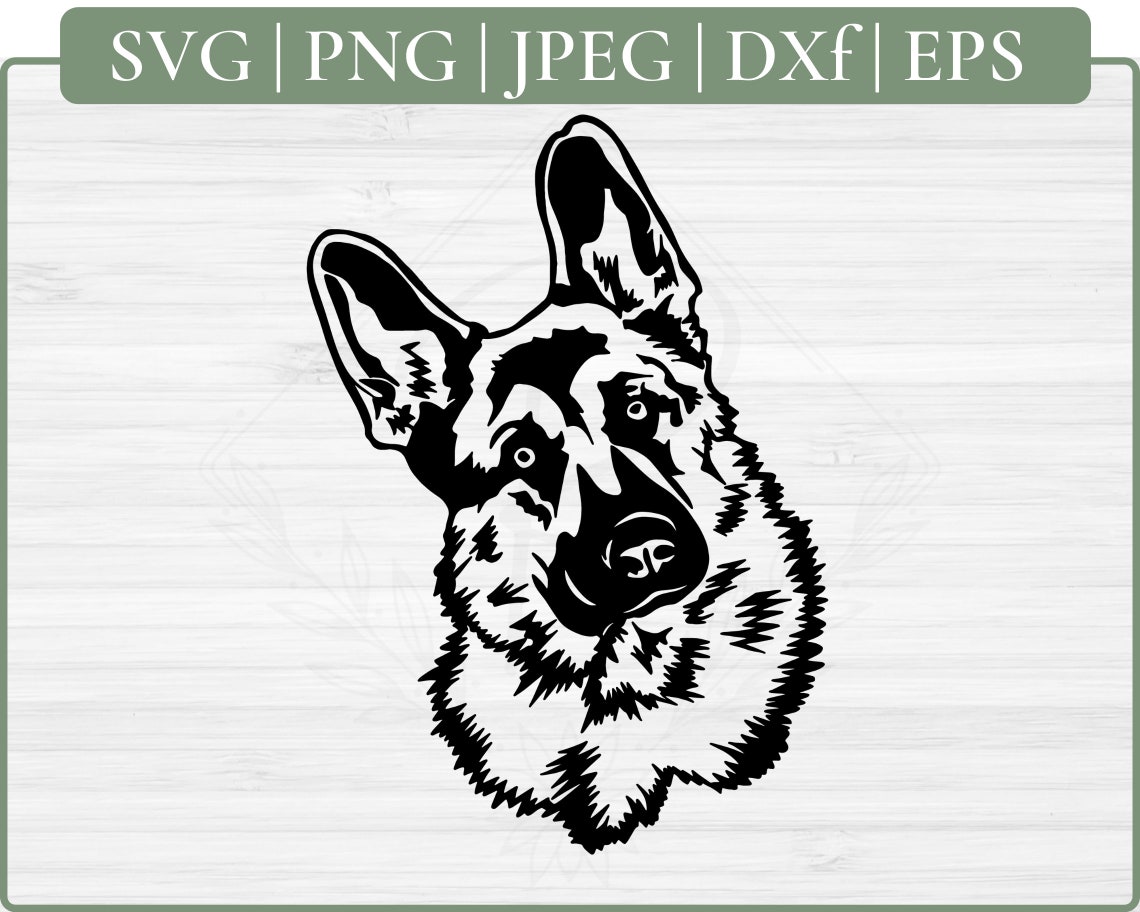 German Shepherd Svg File German Shepherd Dog Svg File | Etsy