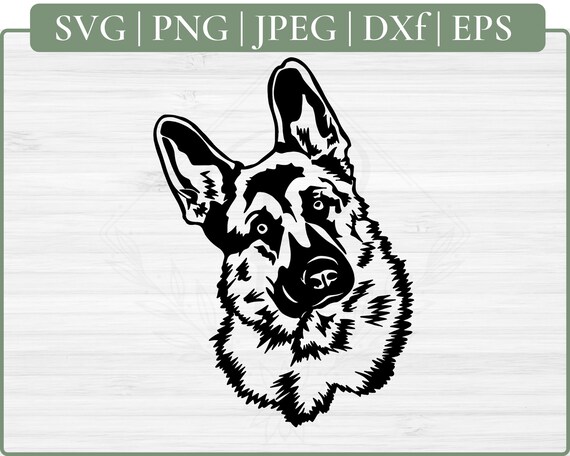 German Shepherd Svg File German Shepherd Dog Svg File | Etsy