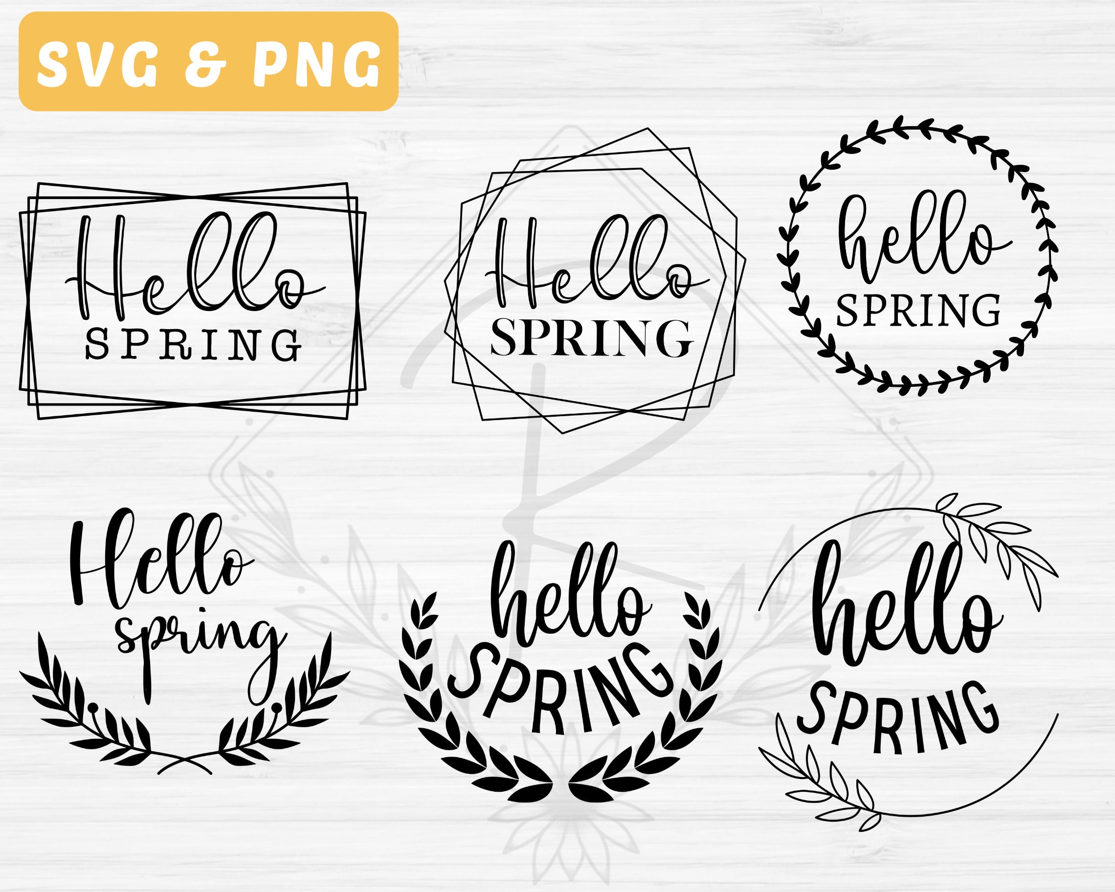 Hello Spring Svg Bundle 19 Spring Svg Bundle Spring Svg - Etsy