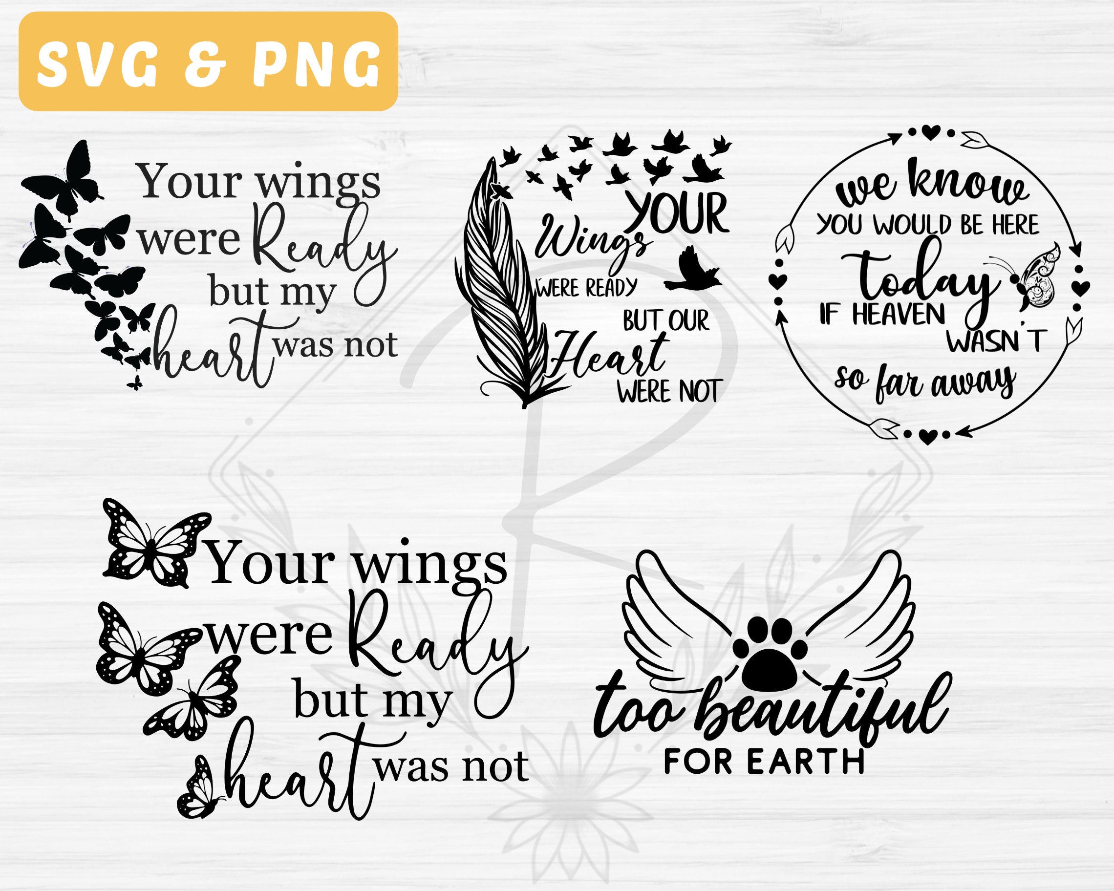 Memorial Svg Bundle Memorial Quotes Svg Rest in Peace SVG - Etsy UK