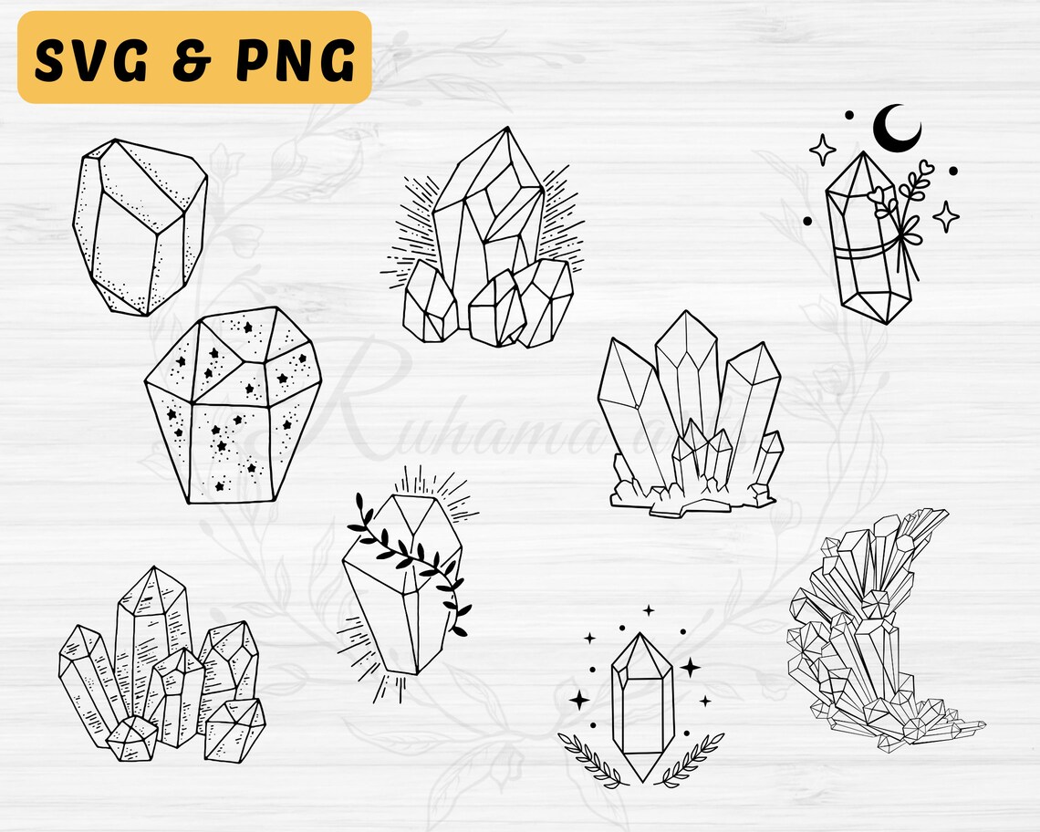 Celestial Svg Bundle 75 Crystal Svg Bundle Mystical Svg - Etsy