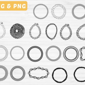 Wreath SVG Bundle | Braided Wreath Svg Bundle | Rope Wreath SVG ...