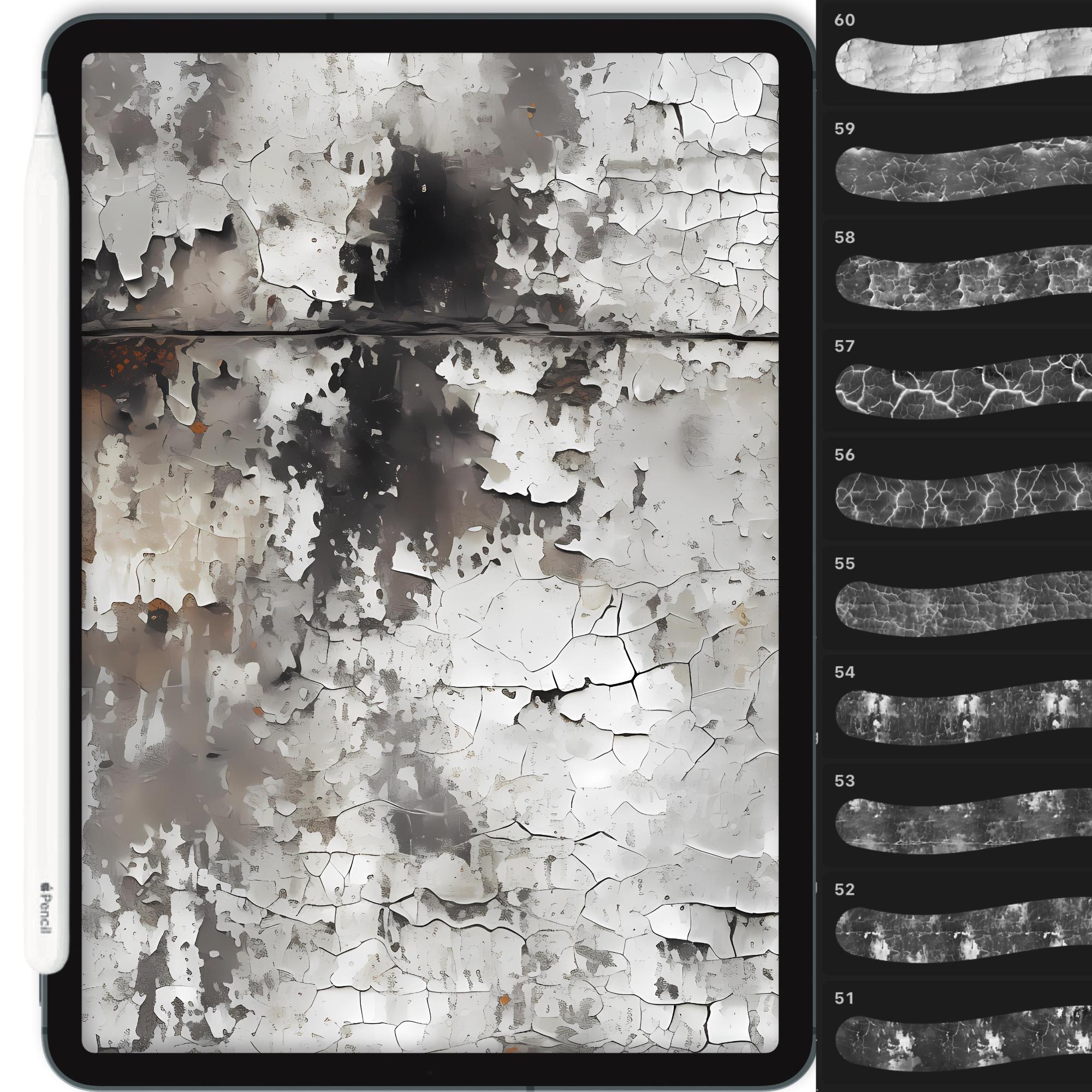 Procreate Old Wall Texture Brushes | 100+ Procreate Rustic Wall Texture ...