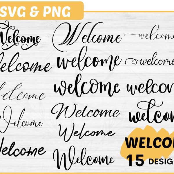 Welcome Svg File - Etsy