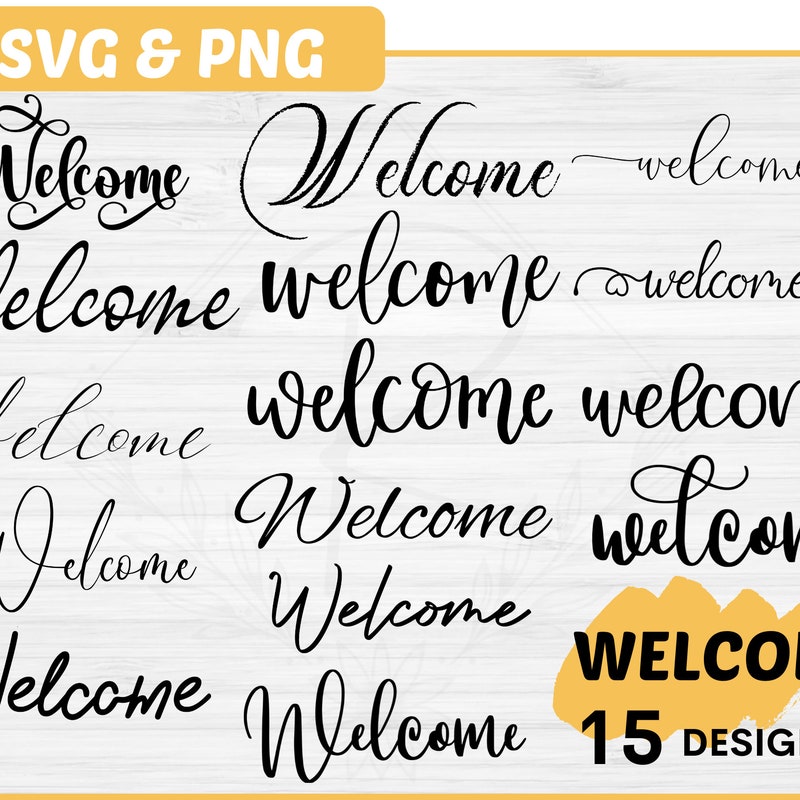 Welcome Svg - Etsy