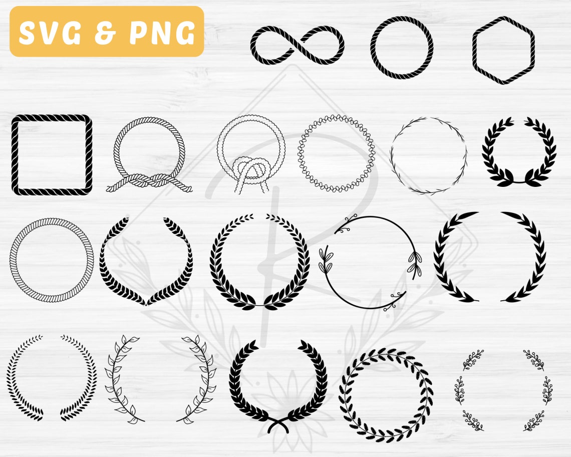 Wreath SVG Bundle Braided Wreath Svg Bundle Rope Wreath - Etsy