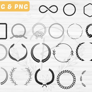 Wreath SVG Bundle | Braided Wreath Svg Bundle | Rope Wreath SVG ...