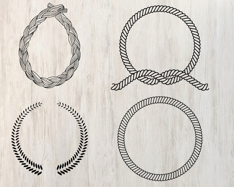 Wreath SVG Bundle Braided Wreath Svg Bundle Rope Wreath - Etsy