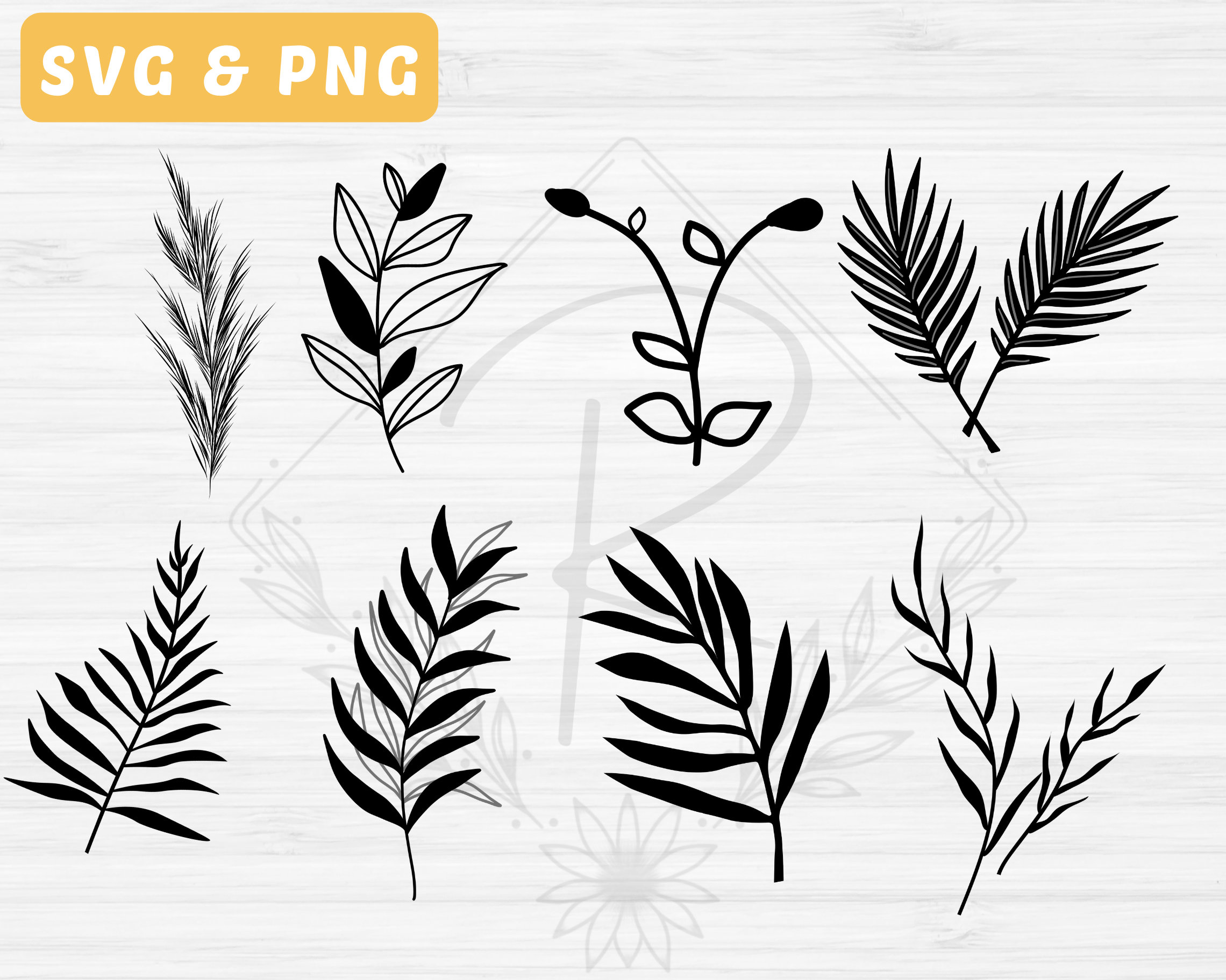 Leaves Svg Bundle 98 Leaves Svg Greenery Svg Leaf - Etsy
