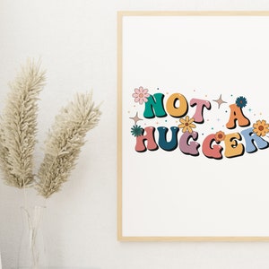 Not a Hugger Png | Retro PNG File for Sublimation | Cactus Png | Desert ...