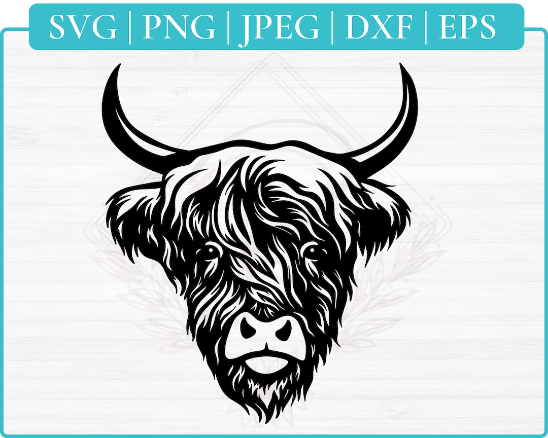 Highland Cow Svg | Highland Heifer Svg | Cow Svg | Scottish Highland ...