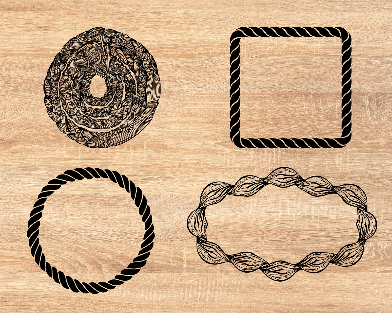 Wreath SVG Bundle Braided Wreath Svg Bundle Rope Wreath - Etsy