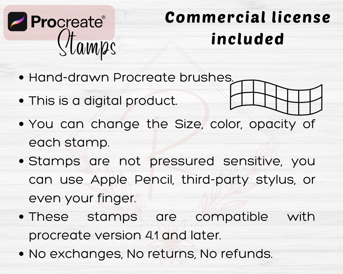 Letter Grid Procreate Brushes 76 Lettering Grid Procreate | Etsy